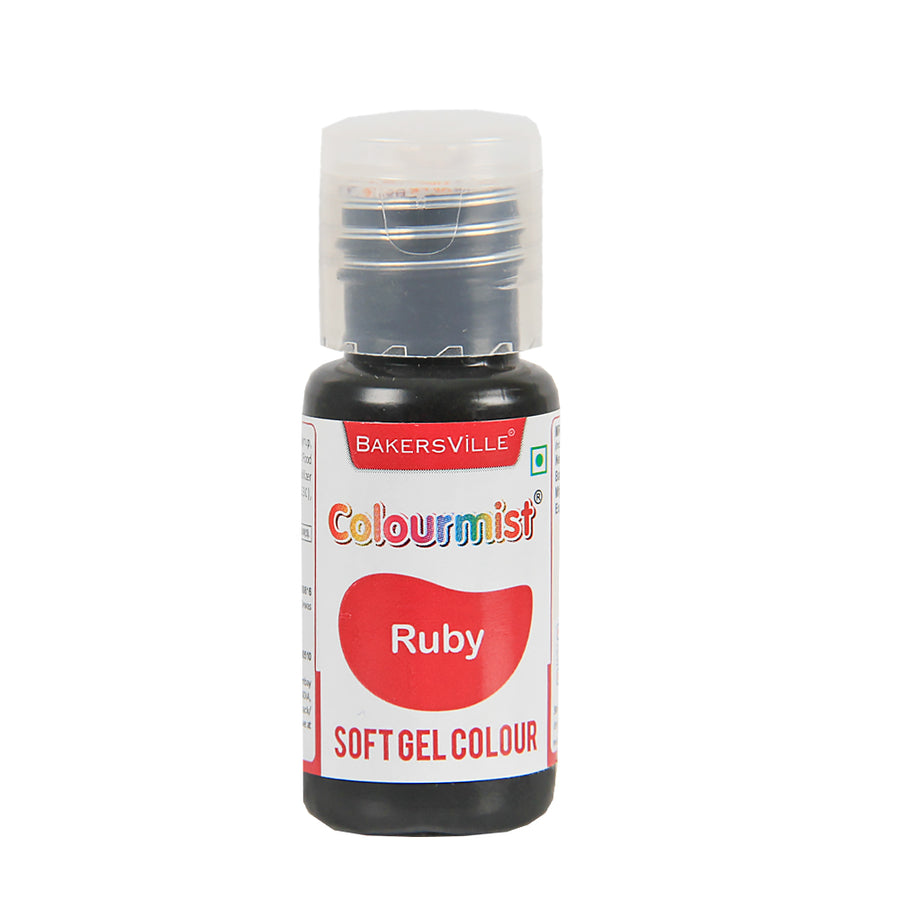 Bakersville colourmist Ruby Soft Gel Colour 20gm – Bakeworld Retails Pvt Ltd