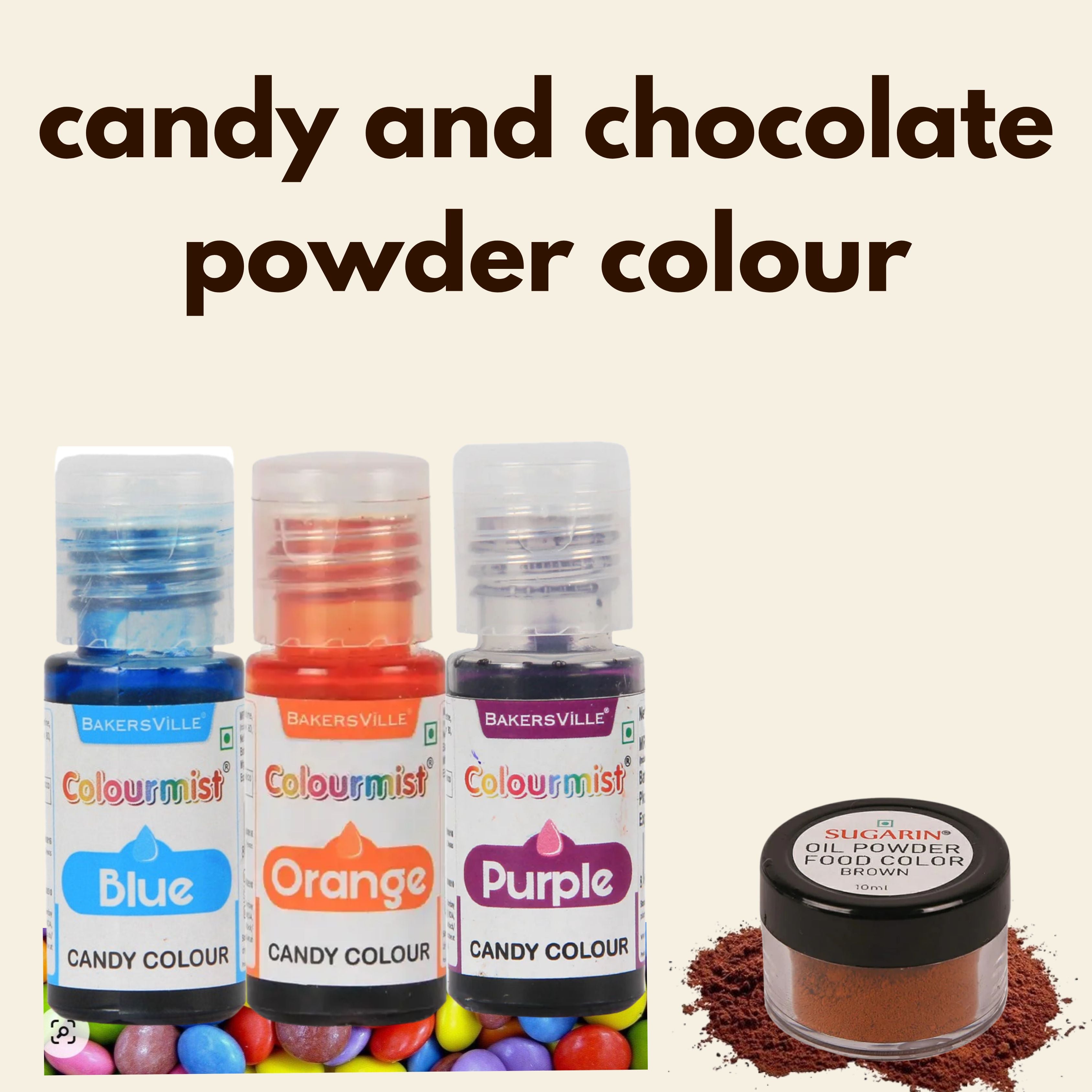 Candy and Chocolate Powder Colour – Bakeworld Retails Pvt Ltd