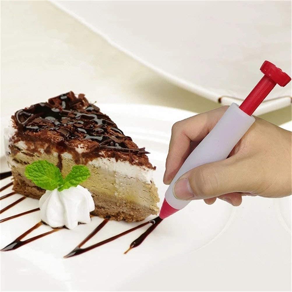 Silicone Pen Food Writing Pen with-Head Cake Decorating Pen – Bakeworld ...