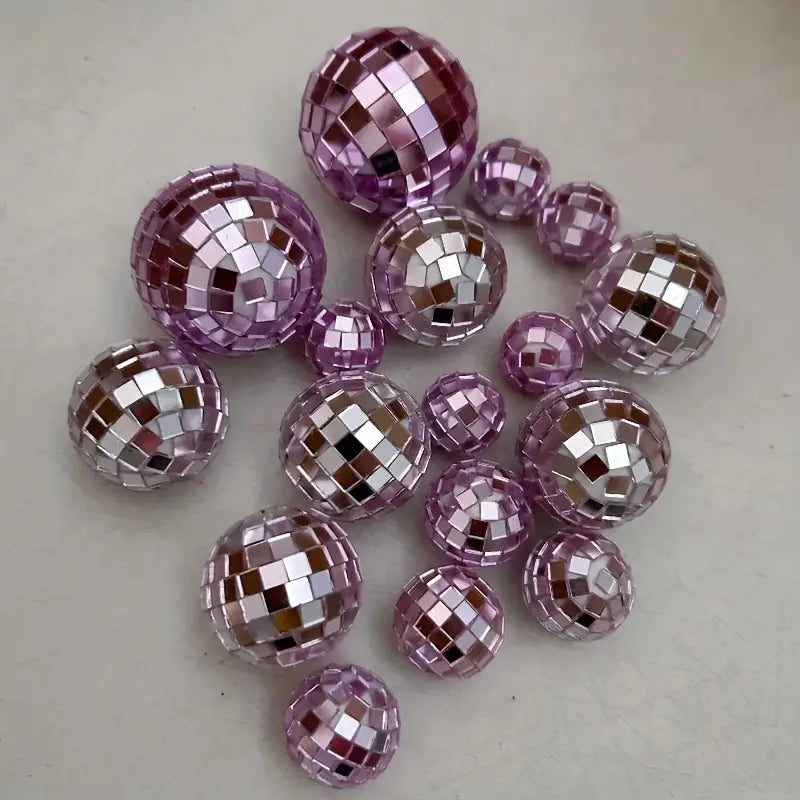 Light Pink Disco Balls Pack Of 12 – Bakeworld Retails Pvt Ltd