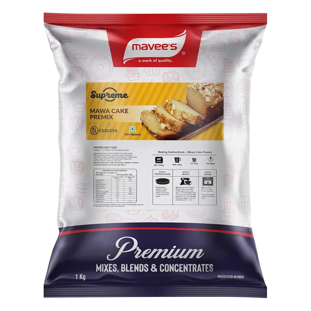 Mavees Supreme Mava Cake Premix 1 kg – Bakeworld Retails Pvt Ltd