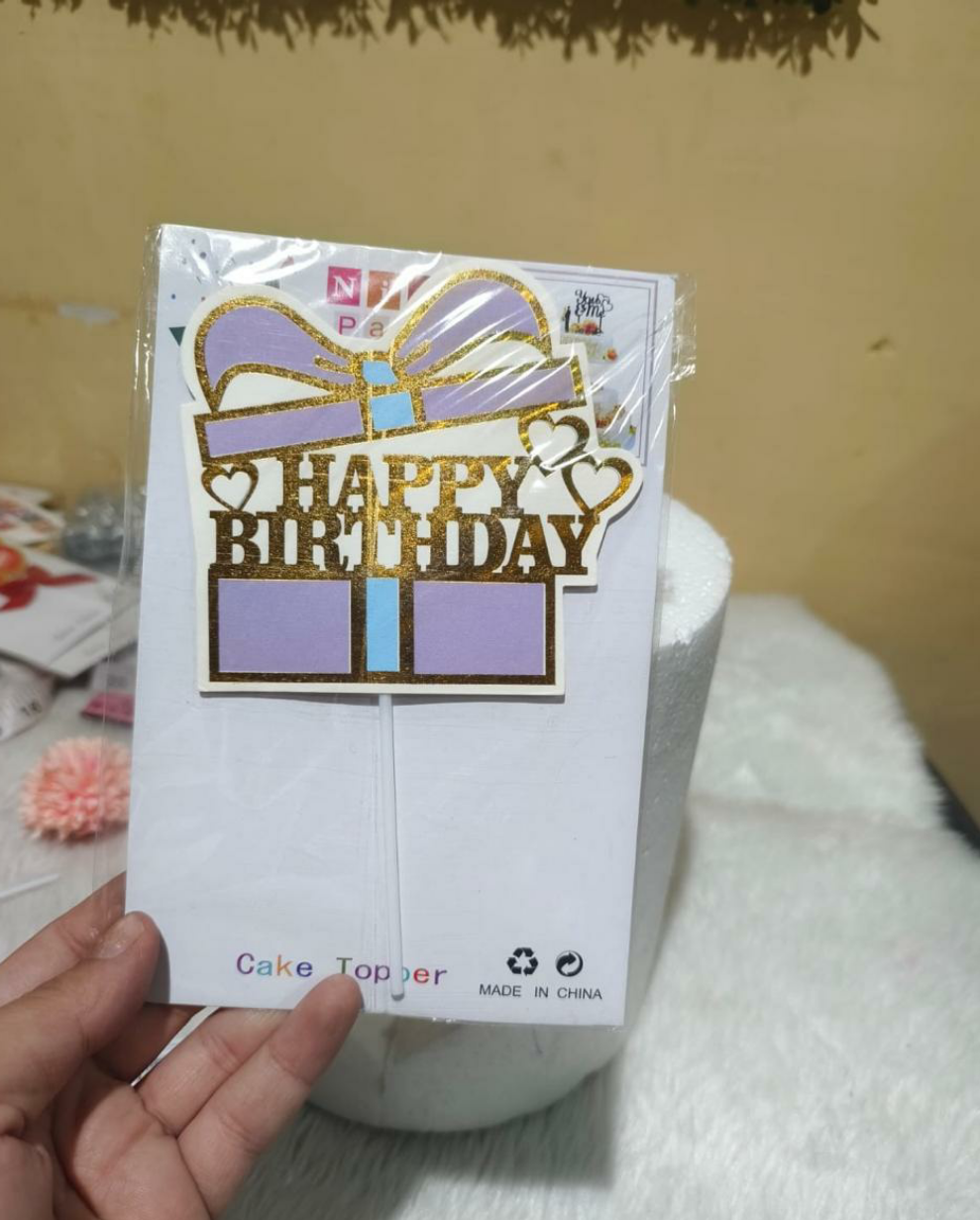 Gift Happy Birthday Topper – Bakeworld Retails Pvt Ltd