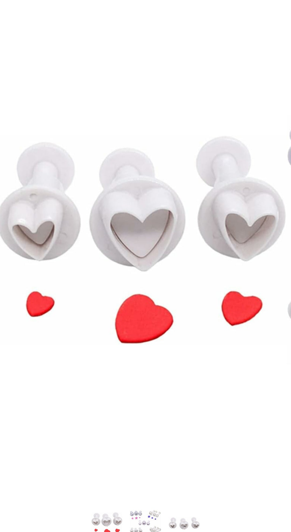 Heart shape cutter set of 3 – Bakeworld Retails Pvt Ltd