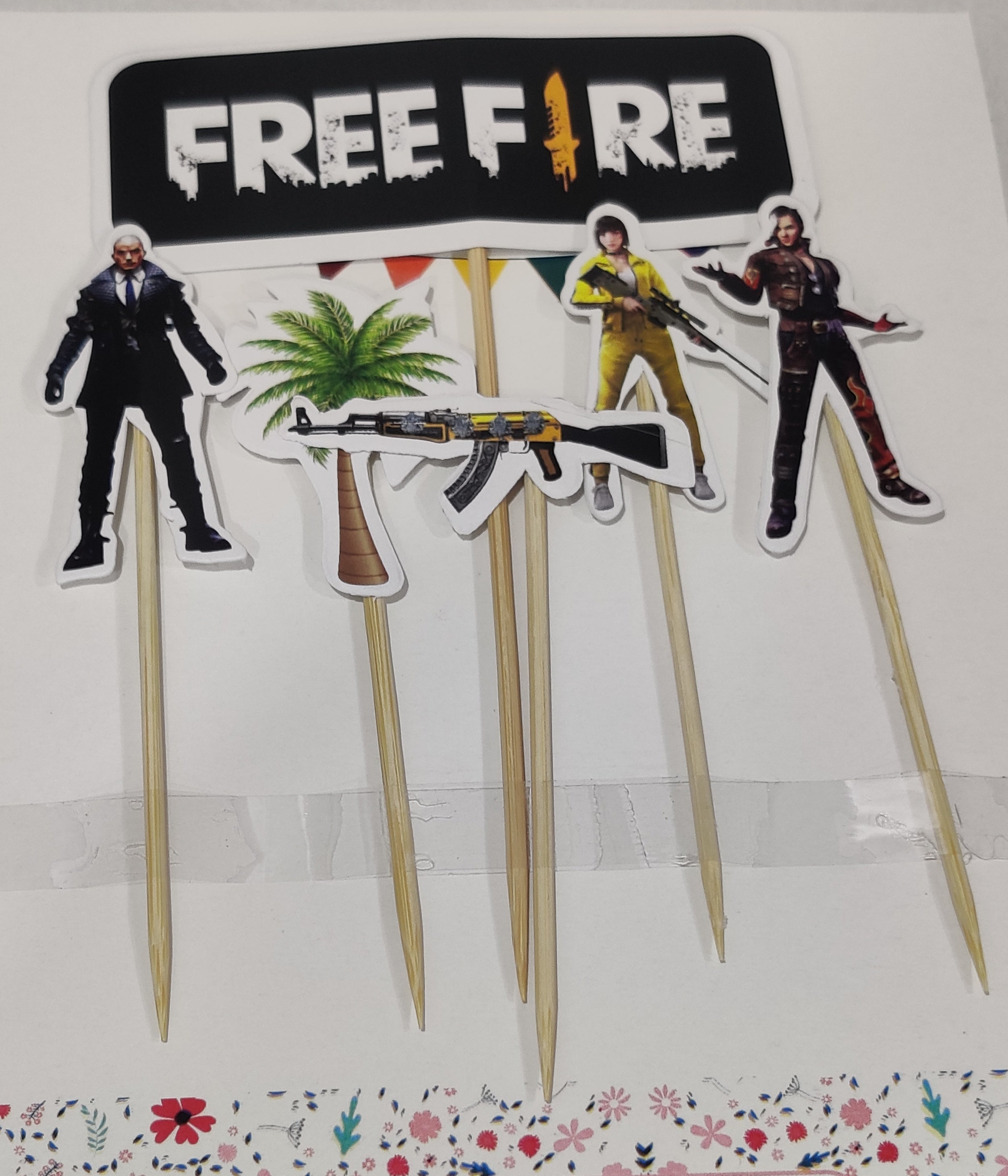 Free Fire Theme Topper – Bakeworld Retails Pvt Ltd