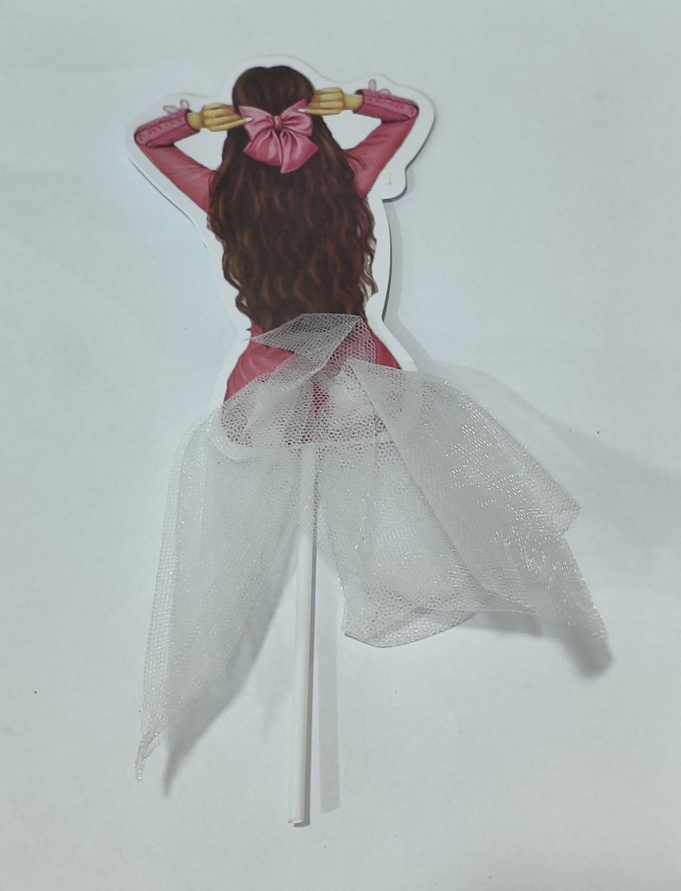 Princess back face theme topper white – Bakeworld Retails Pvt Ltd