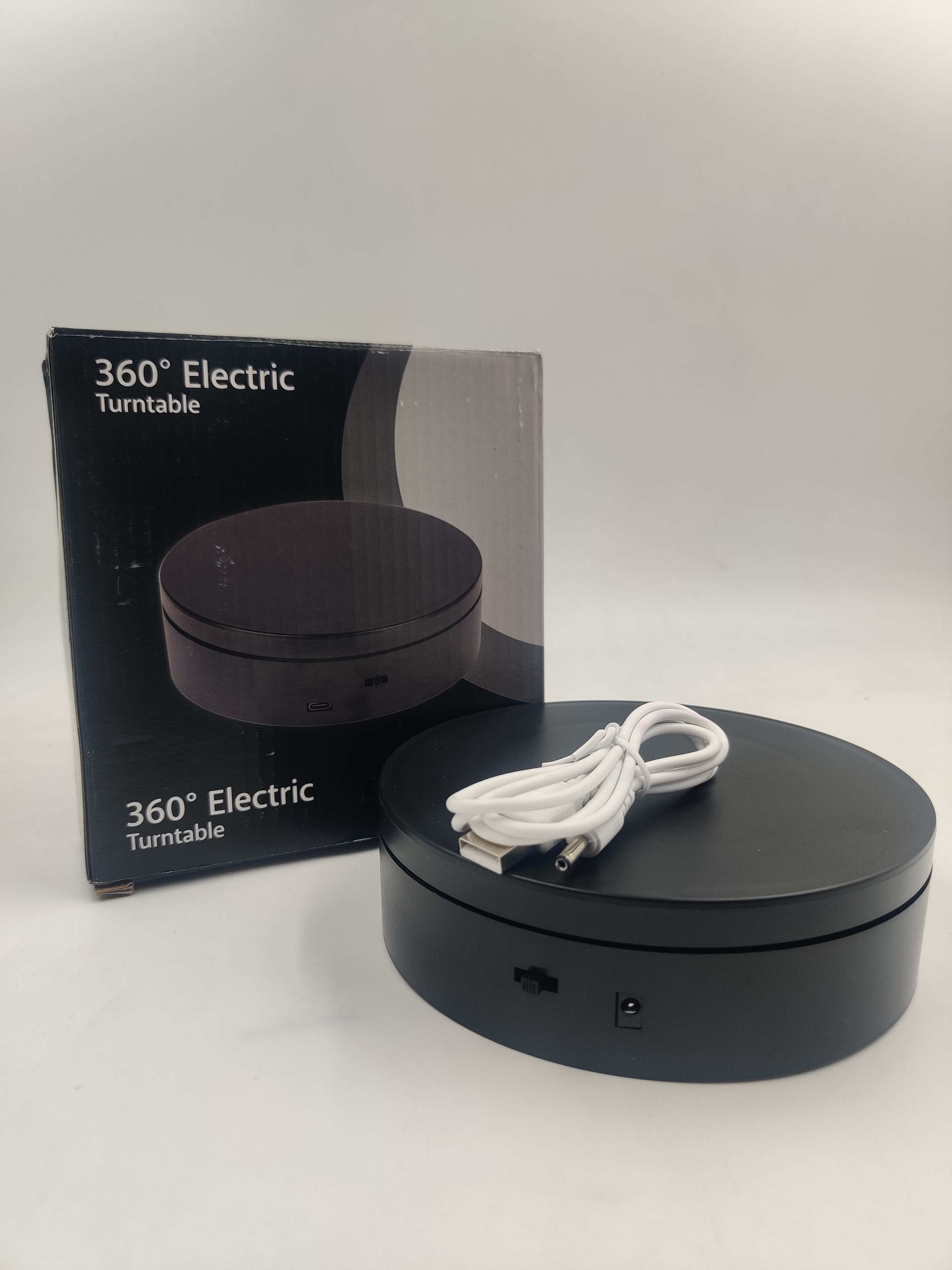 360 Degree Black Electric Rotating Turntable – Bakeworld Retails Pvt Ltd
