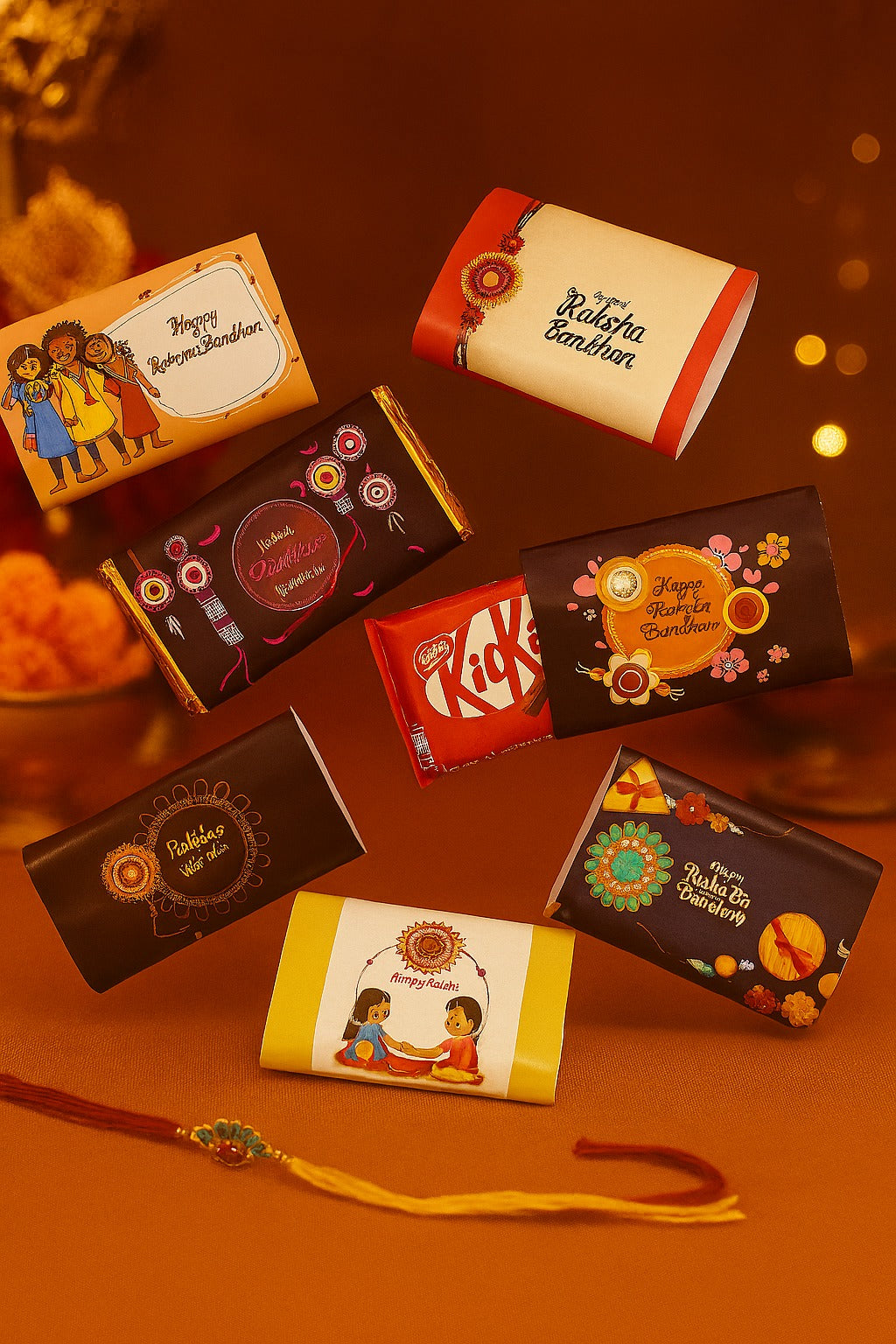 Bar Wrappers in Mix Design 8x5 inch – Bakeworld Retails Pvt Ltd