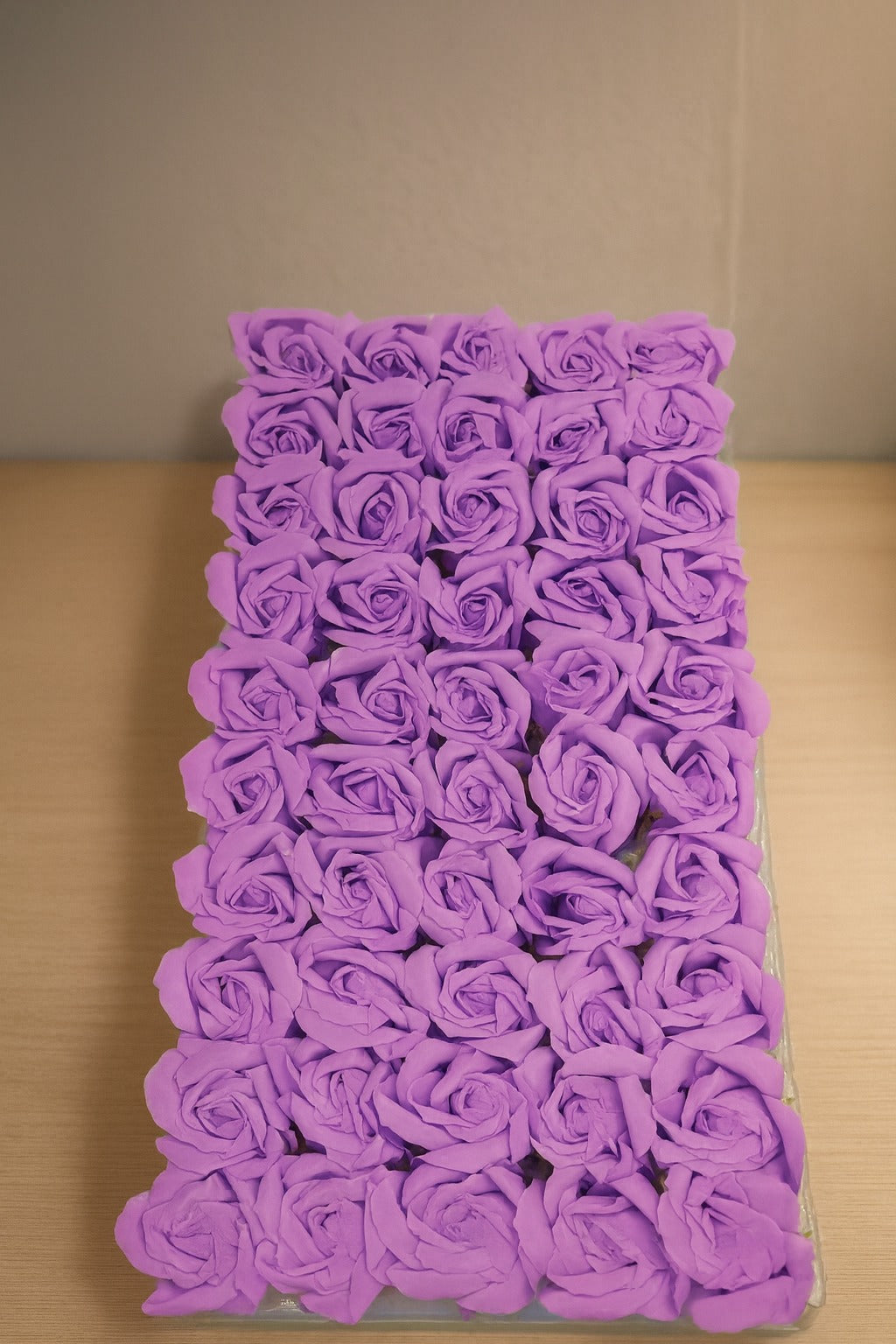 Artifical Scented lavender Rose Pack Of 50 – Bakeworld Retails Pvt Ltd