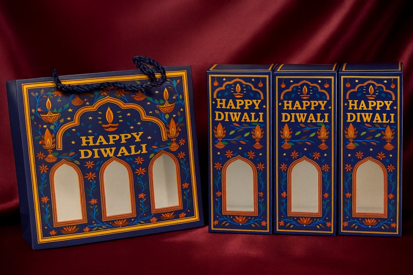 Diwali Hamper box Size 7x8.5x3 – Bakeworld Retails Pvt Ltd