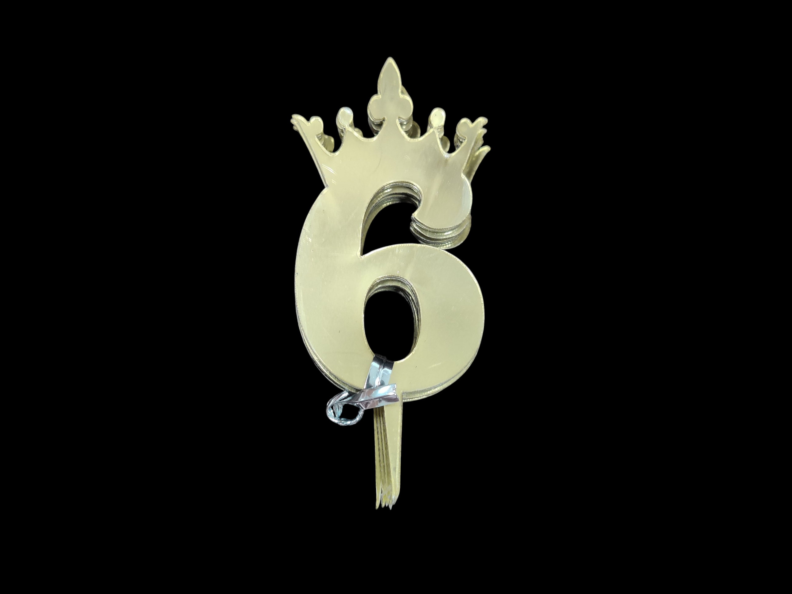 6 number topper pack of 10 size 3 inch – Bakeworld Retails Pvt Ltd