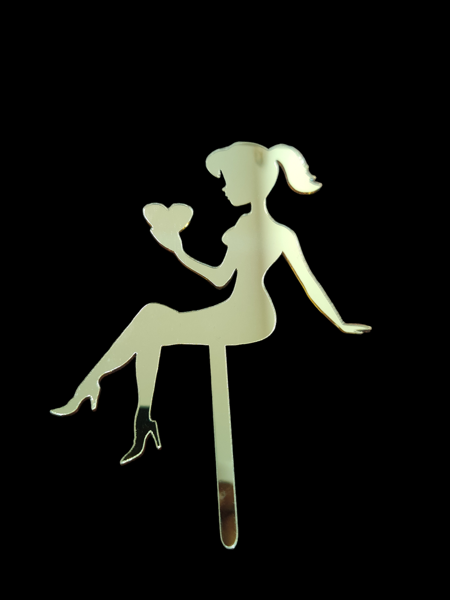 Seating Lady cake topper – Bakeworld Retails Pvt Ltd