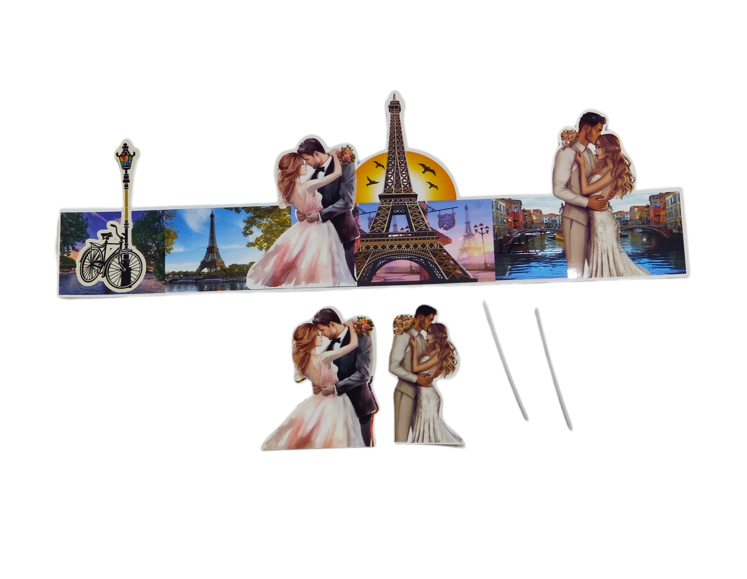 Fencing theme cake topper Paris theme – Bakeworld Retails Pvt Ltd