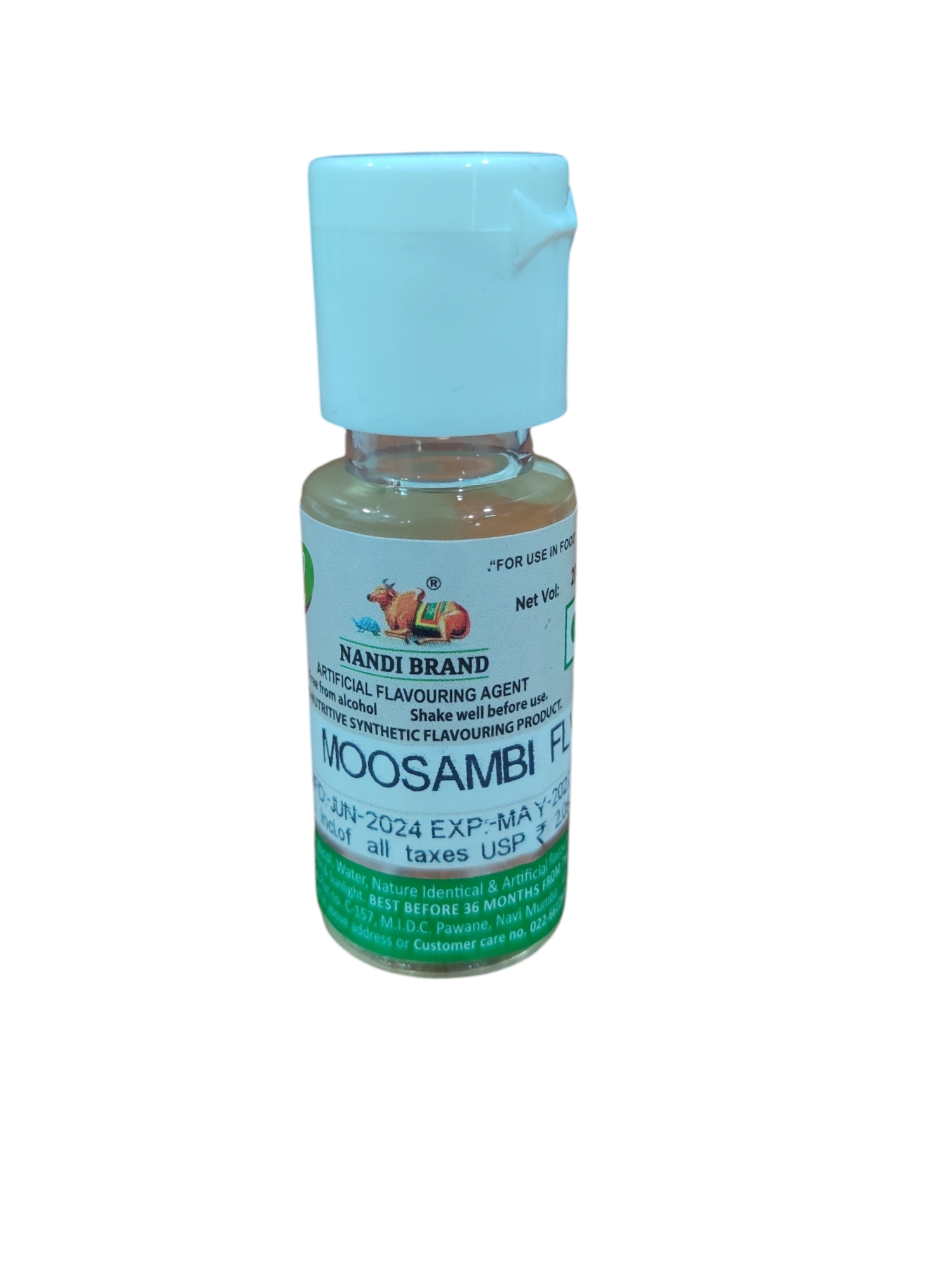 Nandi Moosambi Essence 20 ml Water Based – Bakeworld Retails Pvt Ltd