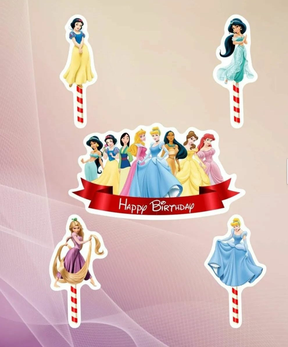 Disney Princess theme topper PT012 – Bakeworld Retails Pvt Ltd