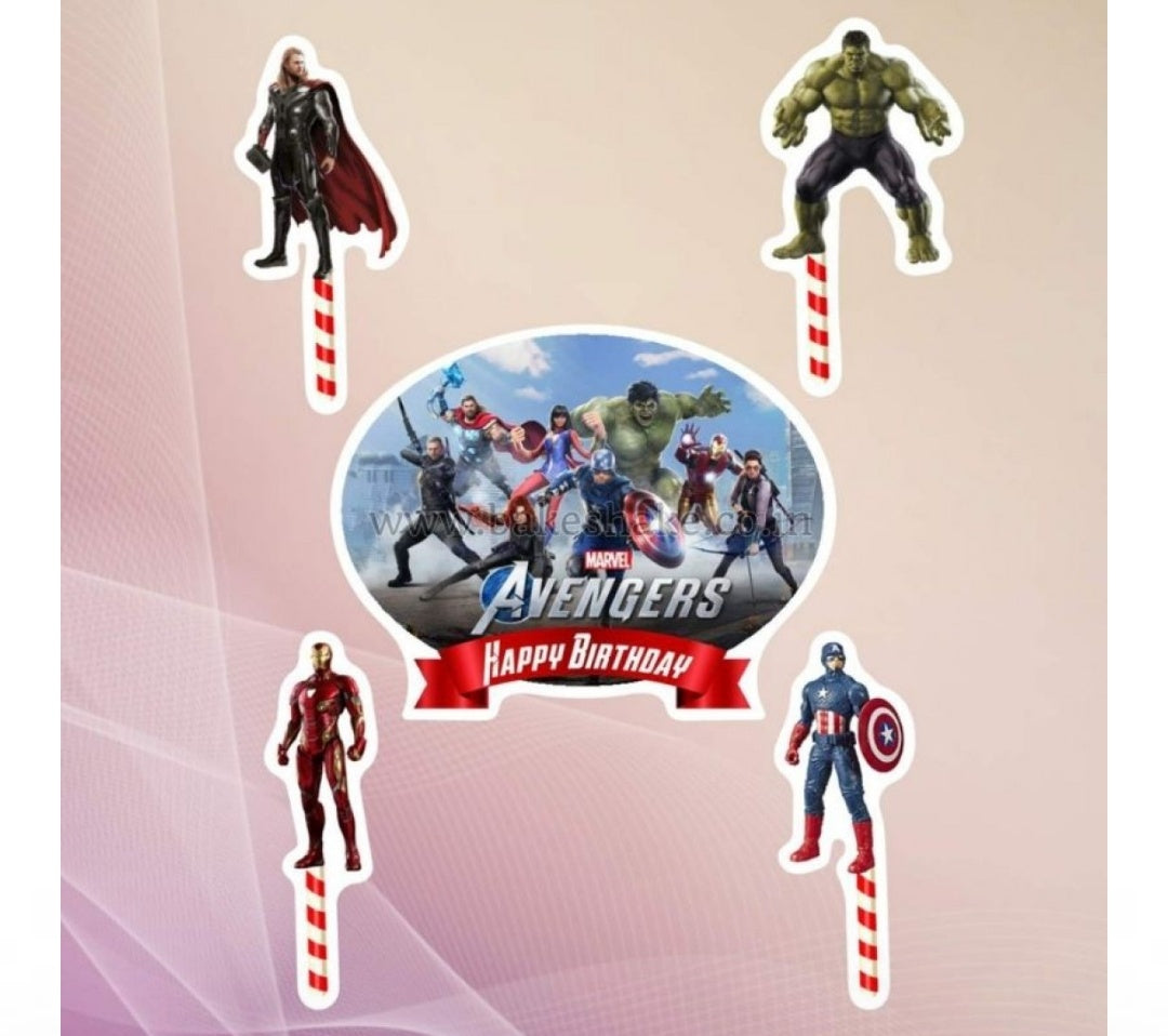 Avengers theme topper PT010 – Bakeworld Retails Pvt Ltd