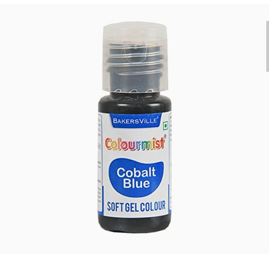 Bakersville colourmist Cobalt Blue Soft Gel Colour 20gm – Bakeworld ...