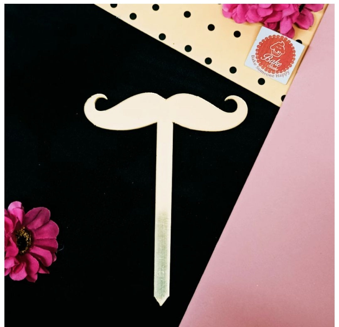 Mustache Acrylic Topper – Bakeworld Retails Pvt Ltd
