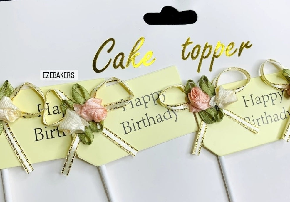 Happy Birthday Topper Set of 3 – Bakeworld Retails Pvt Ltd