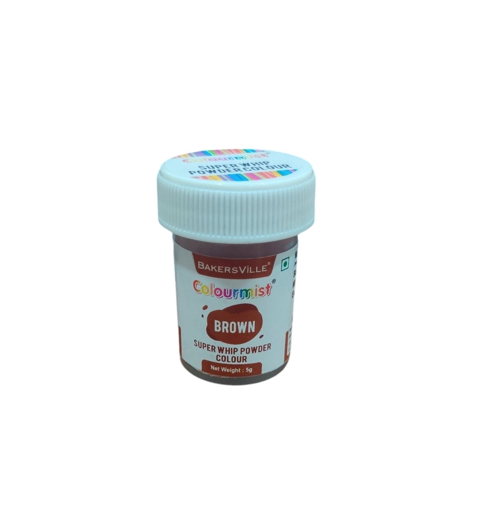 Bakersville Brown super whip powder colour - 5g – Bakeworld Retails Pvt Ltd