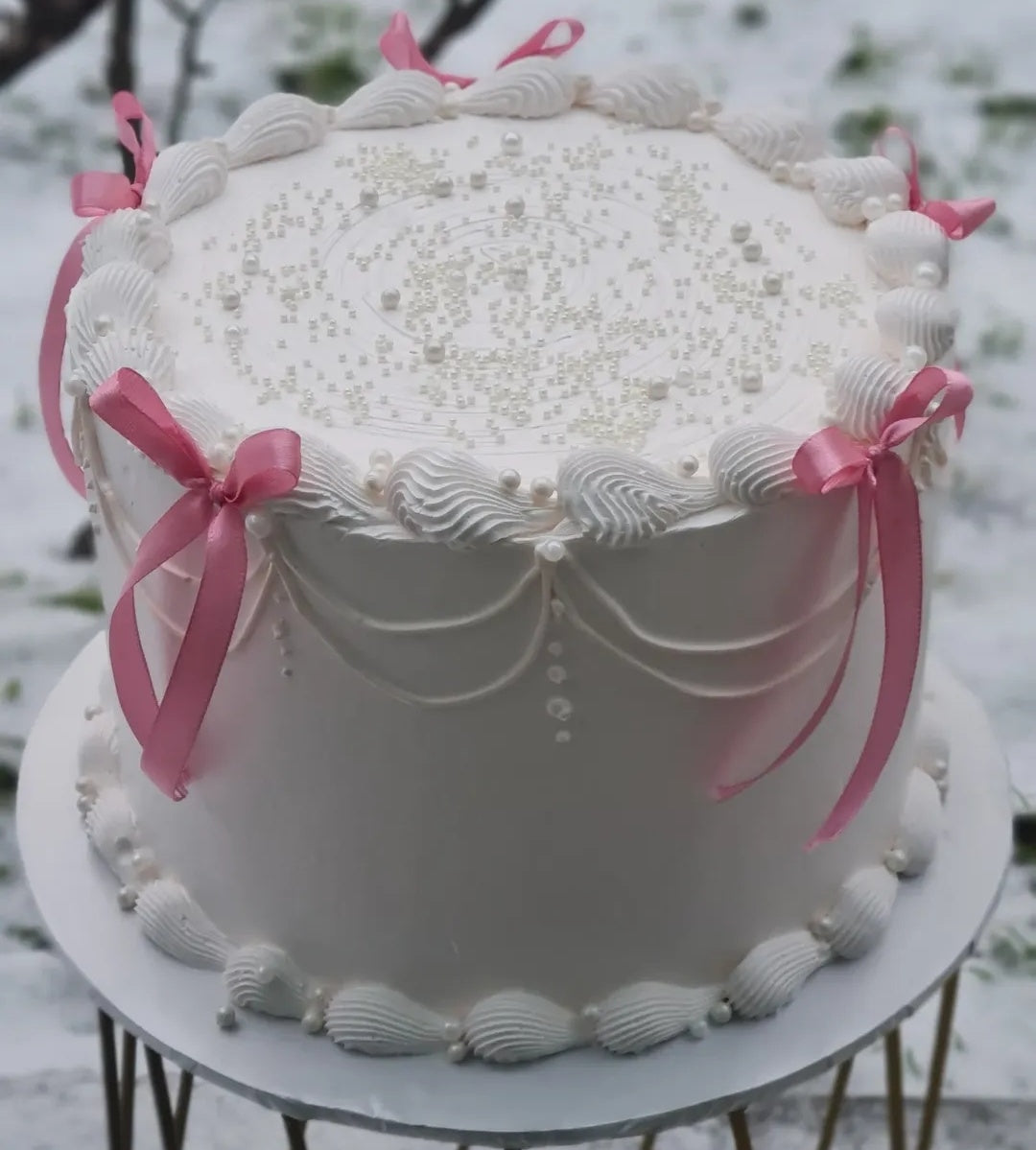 Pink Ribbon Cake Decor 1 mtr – Bakeworld Retails Pvt Ltd