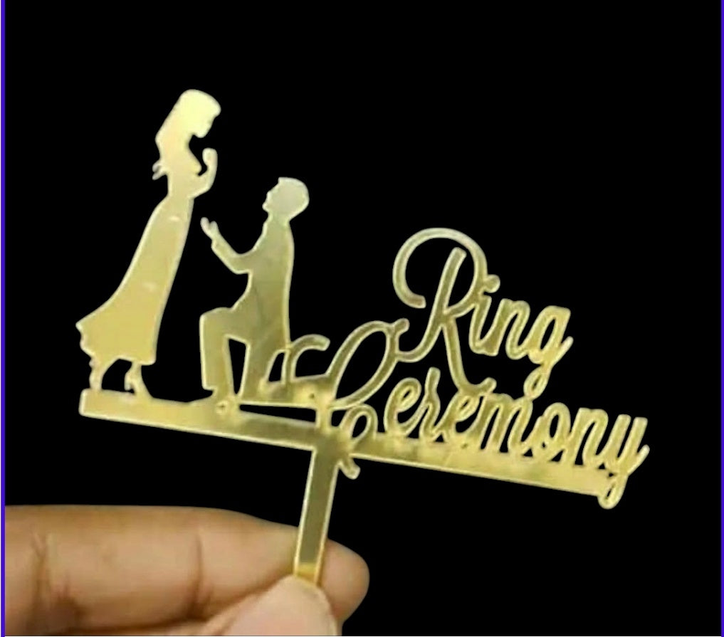 Economic Acrylic 5 inch Ring Ceremony Topper Pack Of 5 – Bakeworld ...
