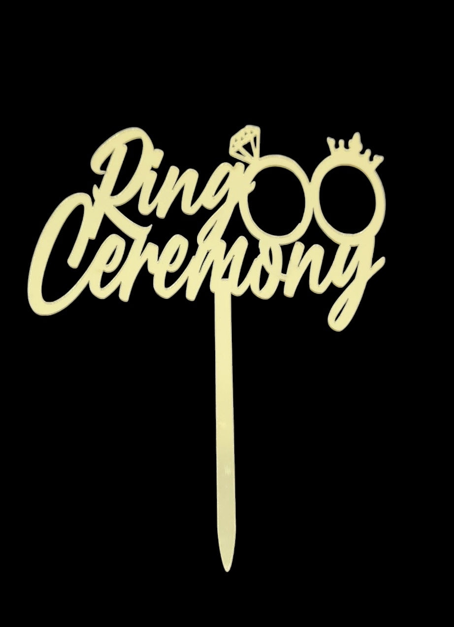 Economic Acrylic 5 inch Ring Ceremony Topper Pack Of 5 – Bakeworld ...