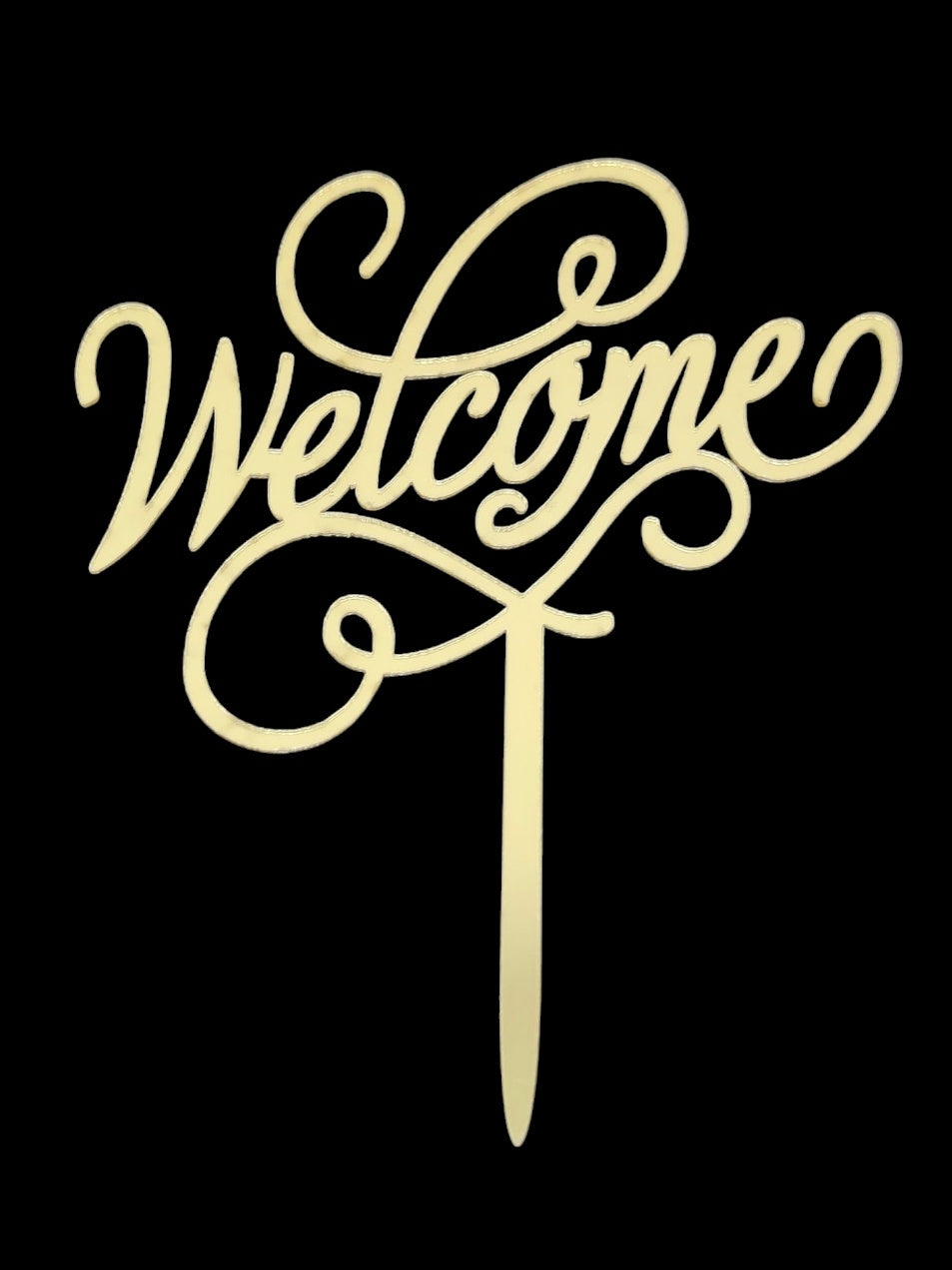 Economic Acrylic 5 inch Welcome Topper Pack Of 5 – Bakeworld Retails ...