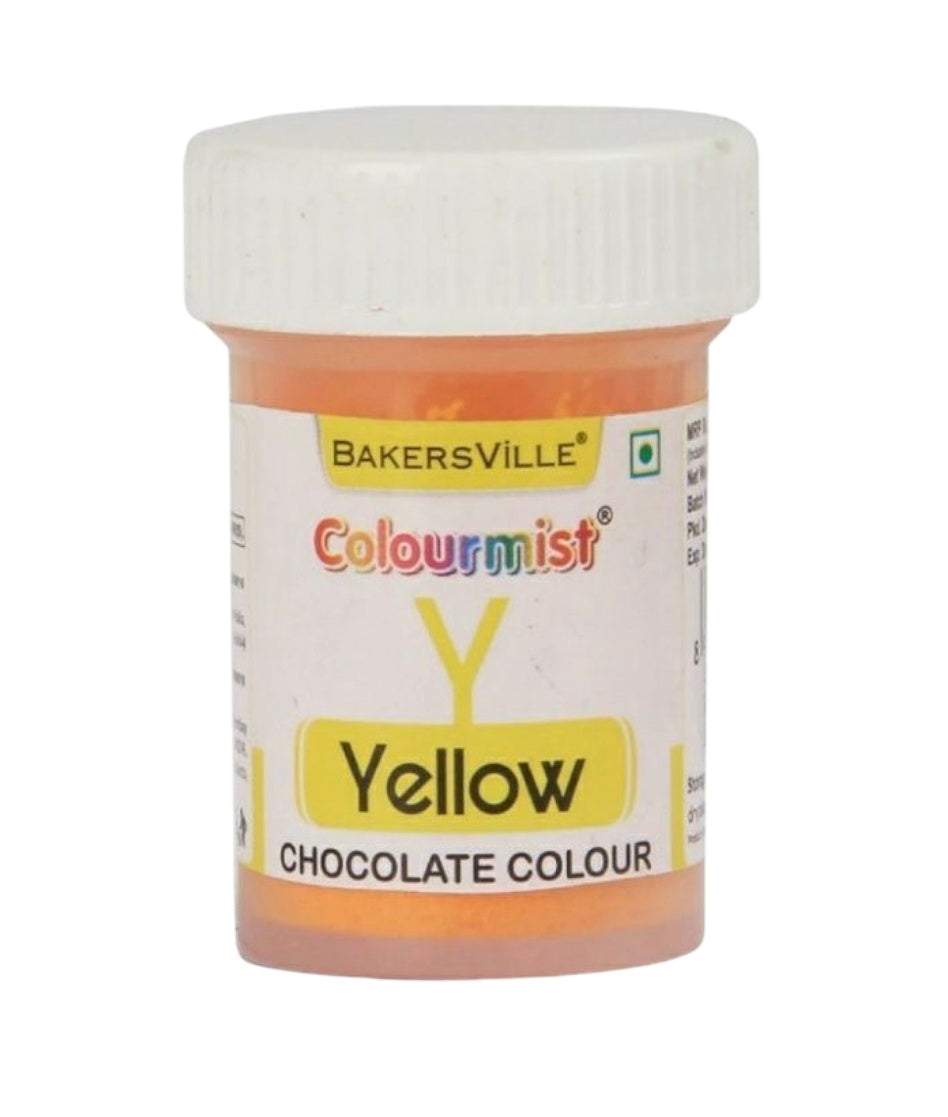 Bakersville Colourmist Yellow Chocolate Colour 3g – Bakeworld Retails ...