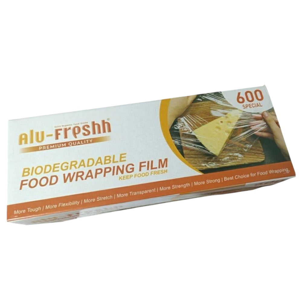 Alu - Freshh Biodegradable Cling Wrap Film 600 mtr – Bakeworld Retails ...