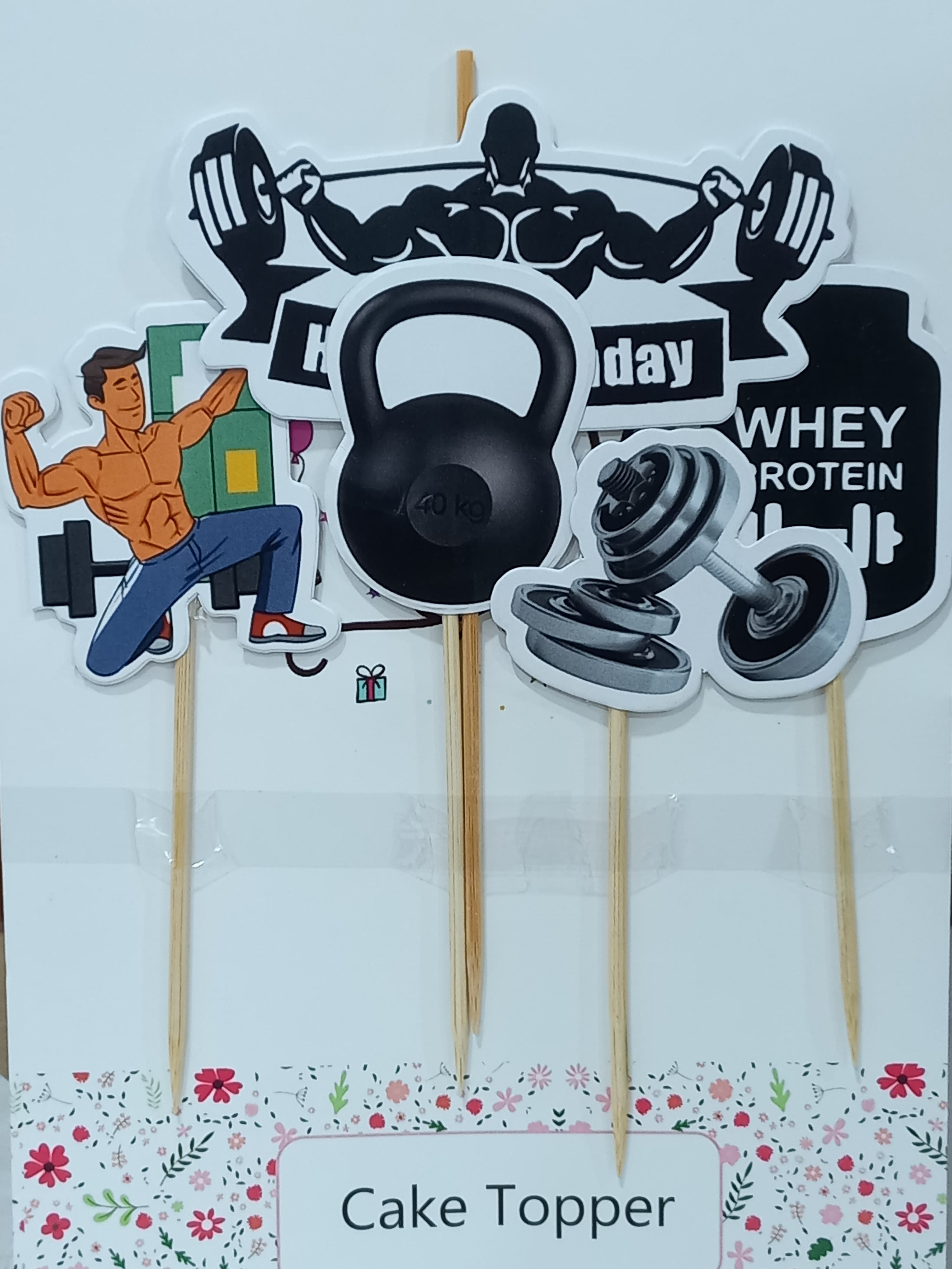Gym Theme Topper – Bakeworld Retails Pvt Ltd