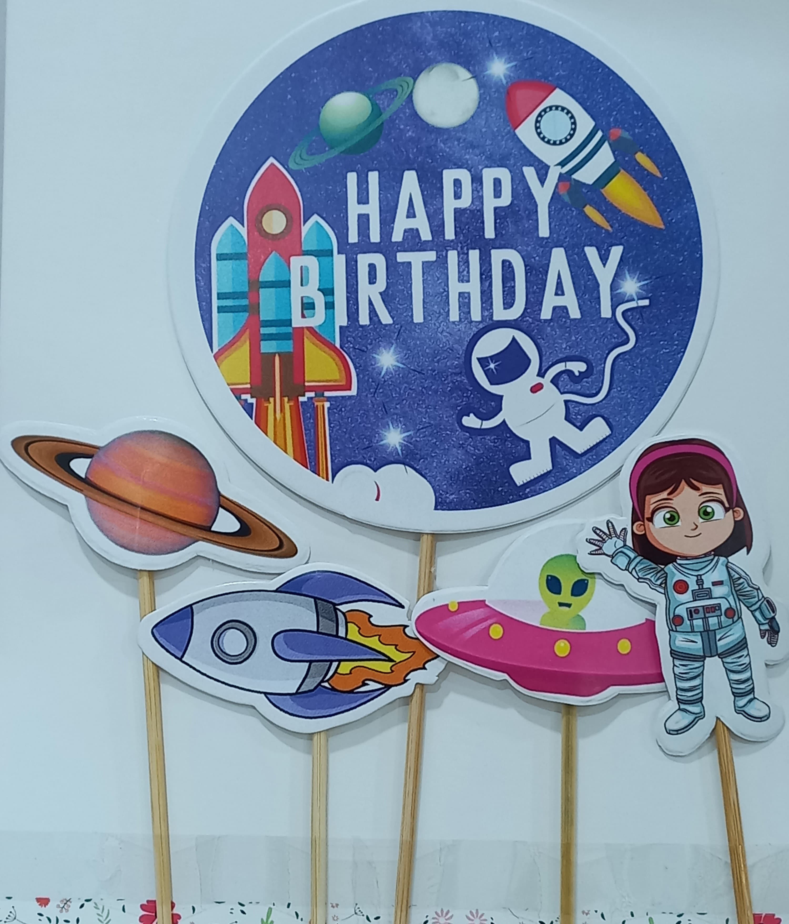 Space Theme Topper – Bakeworld Retails Pvt Ltd