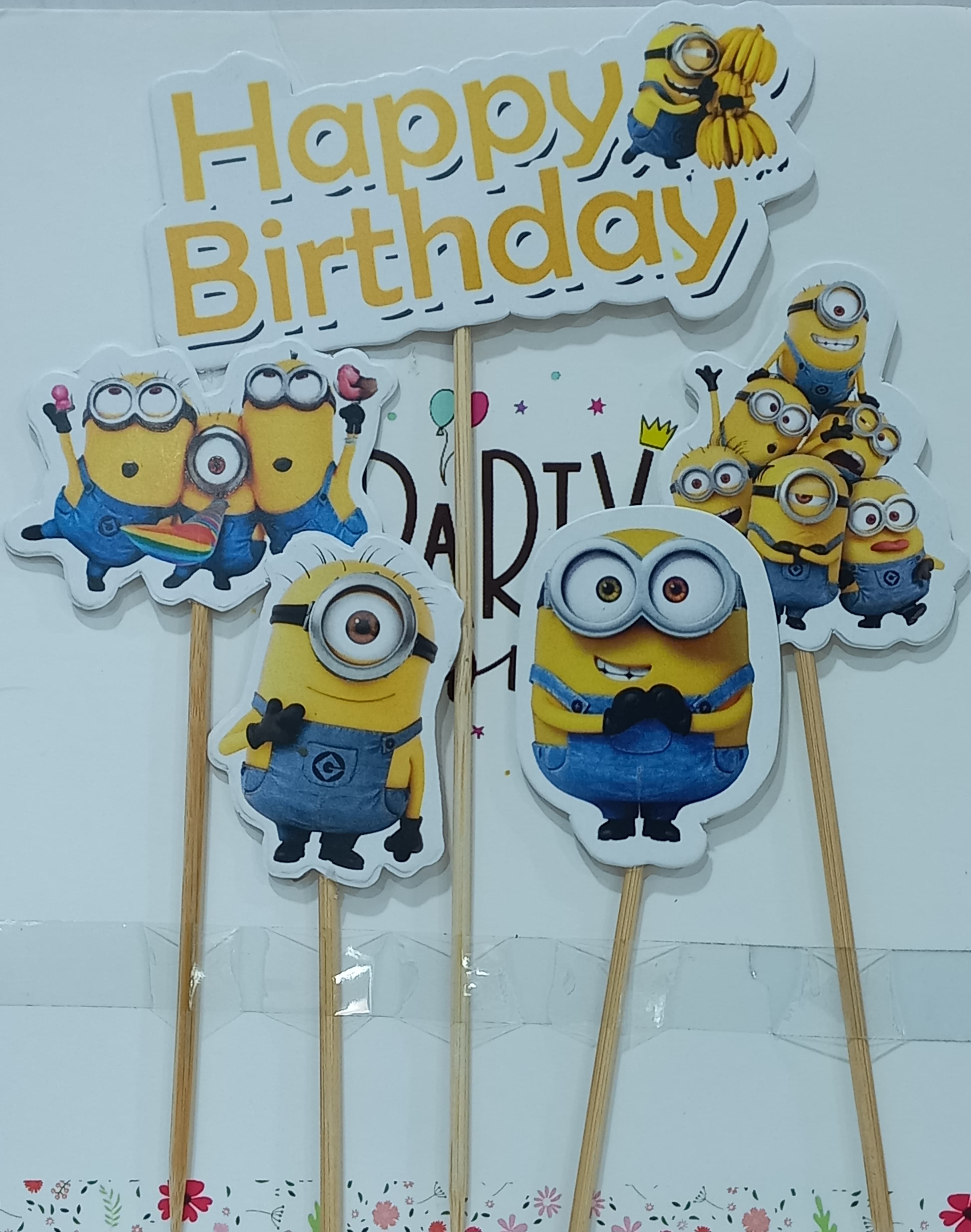 Minions cartoon Theme Topper – Bakeworld Retails Pvt Ltd