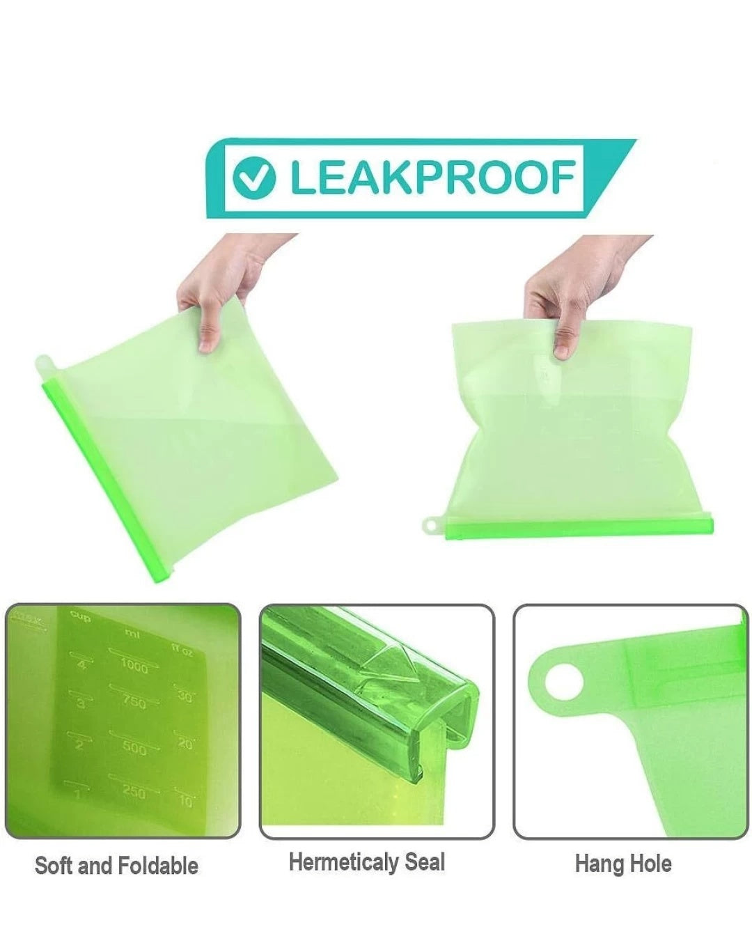 Silicone Fridge Storage Pouch – Bakeworld Retails Pvt Ltd