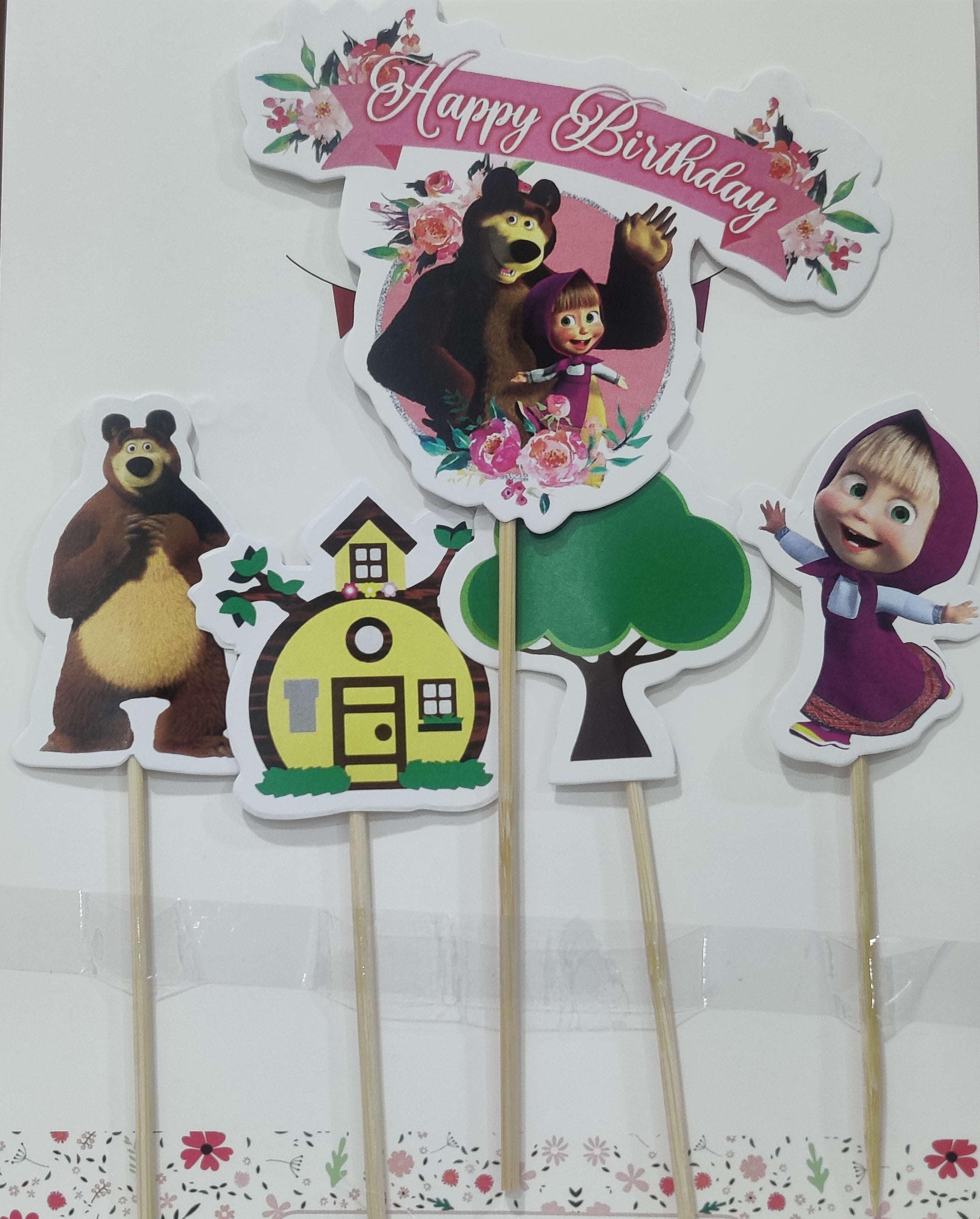 Masha and Bear Theme Topper – Bakeworld Retails Pvt Ltd
