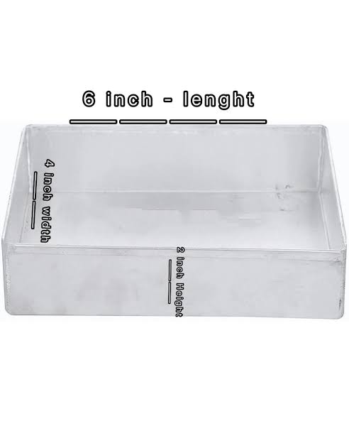 Rectangle Cake Tin size- 6x4x2 inch – Bakeworld Retails Pvt Ltd