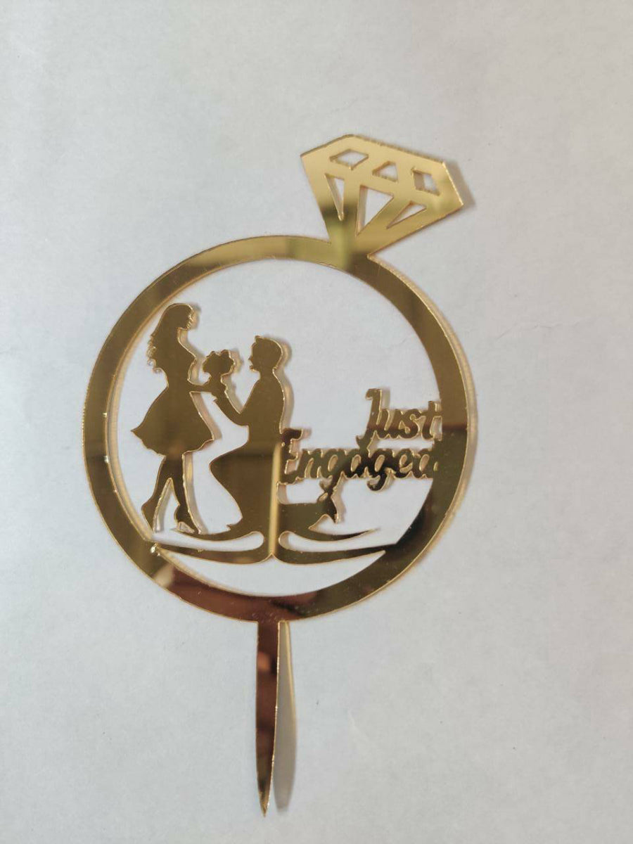 Just Engaged Topper – Bakeworld Retails Pvt Ltd
