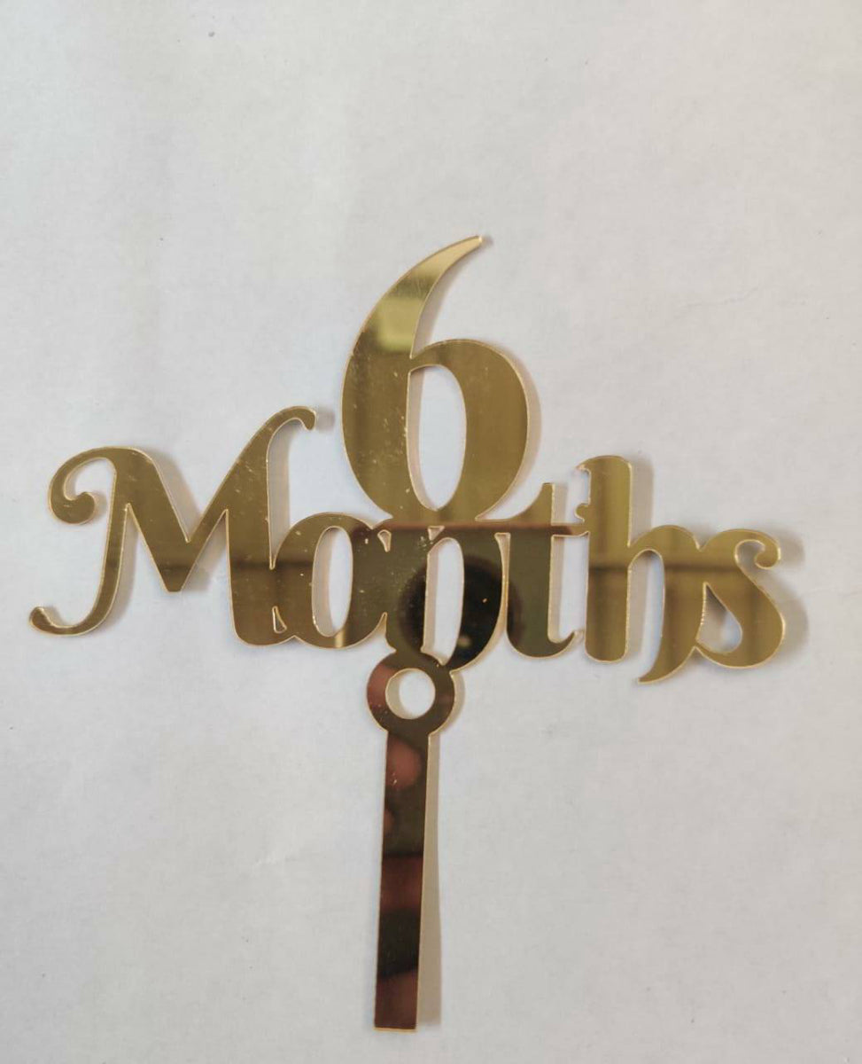 6 months Cake Topper RT00093 – Bakeworld Retails Pvt Ltd