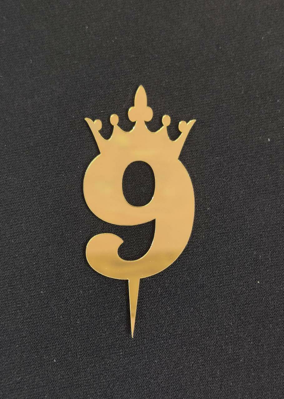 9 Number topperSize- 3 inches – Bakeworld Retails Pvt Ltd