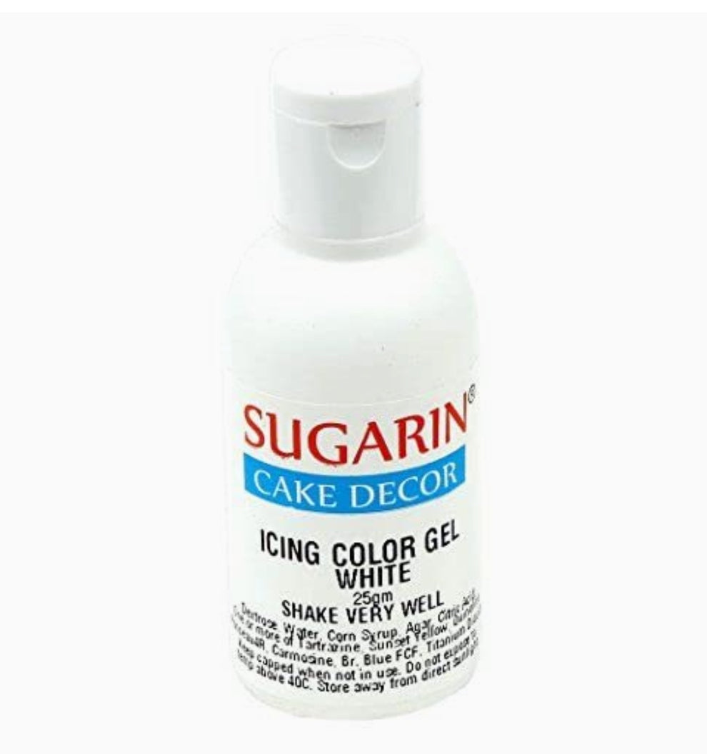 Sugarin Premium White Gel colour 25ml – Bakeworld Retails Pvt Ltd
